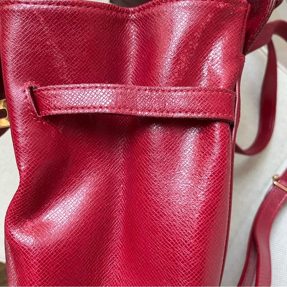 Texier | Bags | Texier Made In France Red Leather Backpack Bag | Poshmark